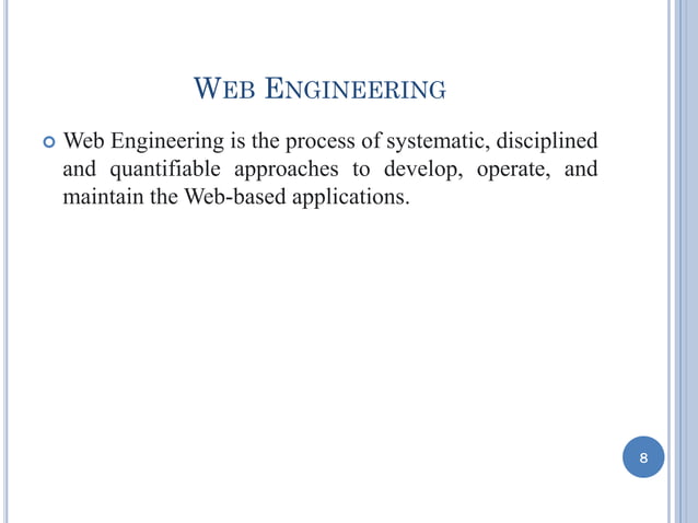 Lecture1introduction Web Engineeringpdf Web Development Internet 2567