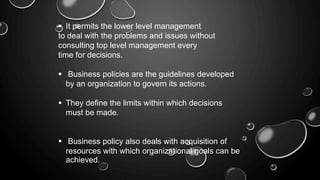 introduction of business policy|| | PPTX