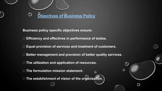 introduction of business policy|| | PPTX