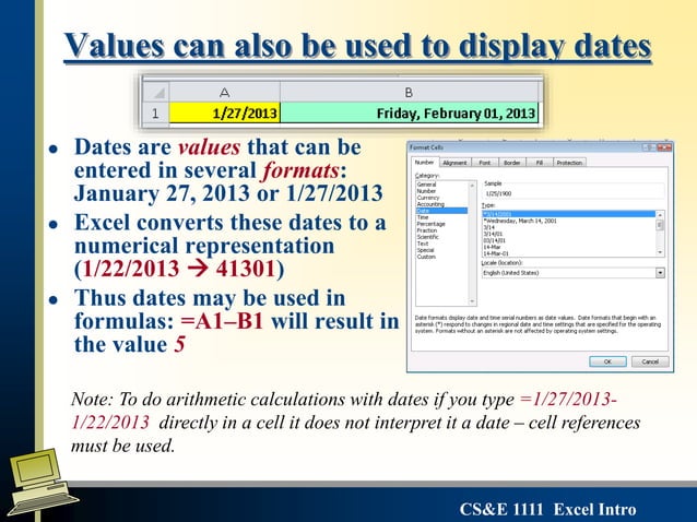Lecture 1 Intro to Excel.pptx | Computing | Technology & Computing