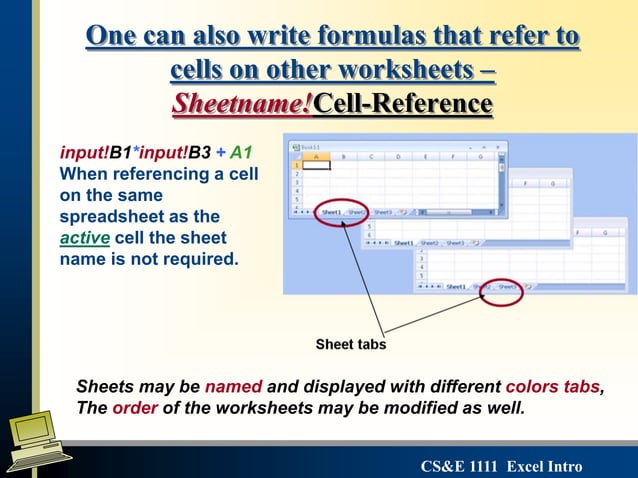 Lecture 1 Intro to Excel.pptx | Computing | Technology & Computing