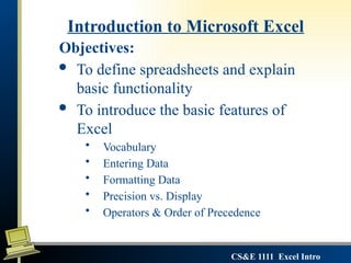 Lecture 1 Introduction to MS Excel.pptx