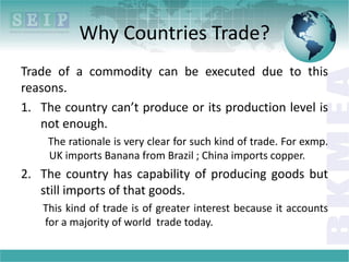 Lecture 1 - Intro to international trade | PDF