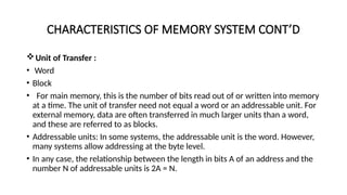 lecture 1_ intro to memory system.................. | PPTX