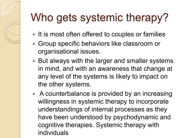 Lecture 1 introduction to systemic therapy | PPTX | Physical Therapy ...