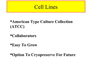 Lecture 1 intro to tissue culture | PPT