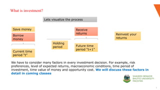 Lecture 1; Introduction to investment | PPTX