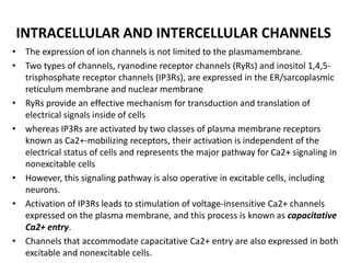 Ion Channels, Ion transport and Electrical Signalling | PPT