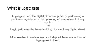 Lecture 1 LAB(DLD) logic gate, digital logic design primar lvl ...