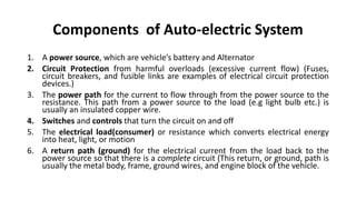 Lecture 1 layout of autoelectric system | PPTX