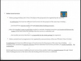 legal framework of travel contracts | PPT