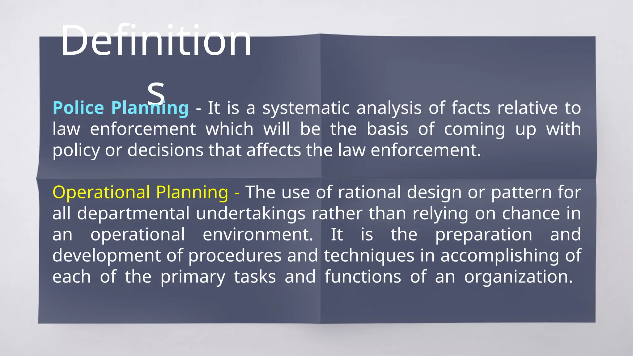 LECTURE 1 LEO.pptx law enforcement operation planning | PPTX