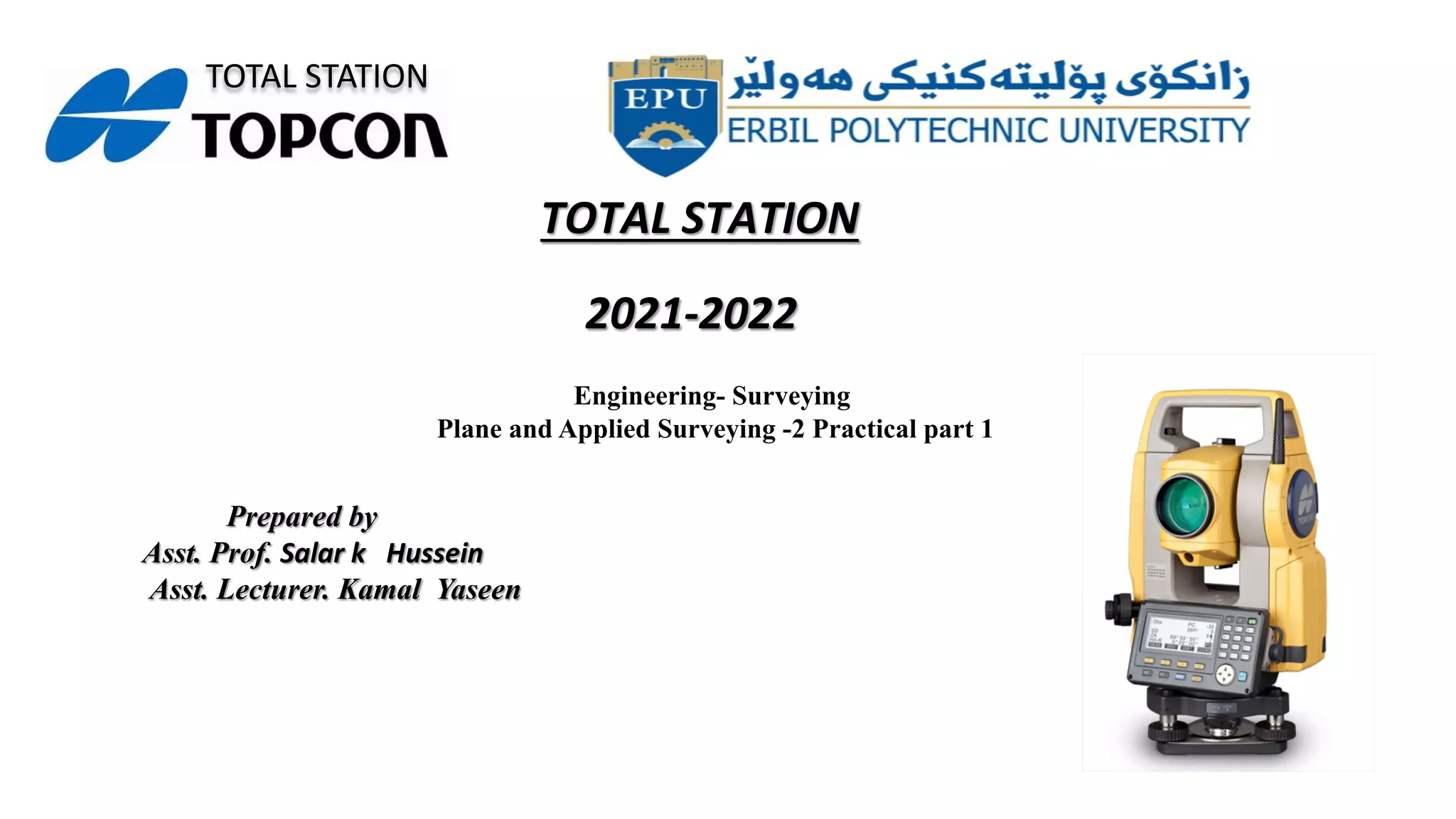 lecture_(1)_(Leveling-Centering-Tilting-FUNC-total station | PDF