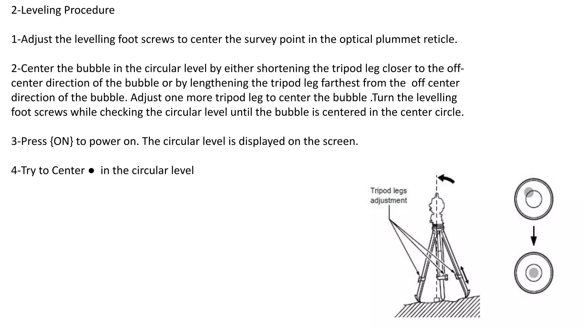 lecture_(1)_(Leveling-Centering-Tilting-FUNC-total station | PDF