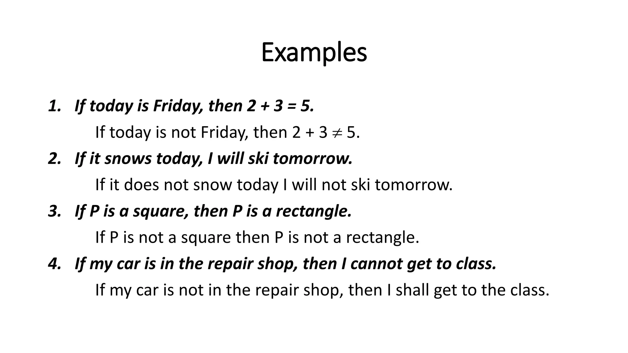 Logic, contrapositive, converse, Discrete Mathematics, conjunction ...