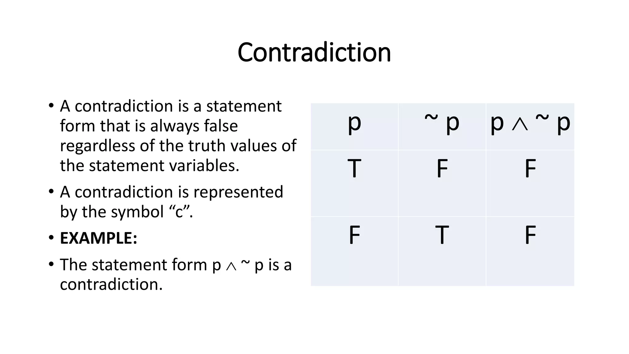 Logic, contrapositive, converse, Discrete Mathematics, conjunction, negation | PPTX