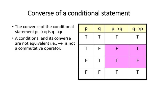 Logic, contrapositive, converse, Discrete Mathematics, conjunction ...
