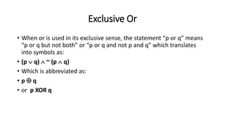 Logic, contrapositive, converse, Discrete Mathematics, conjunction ...