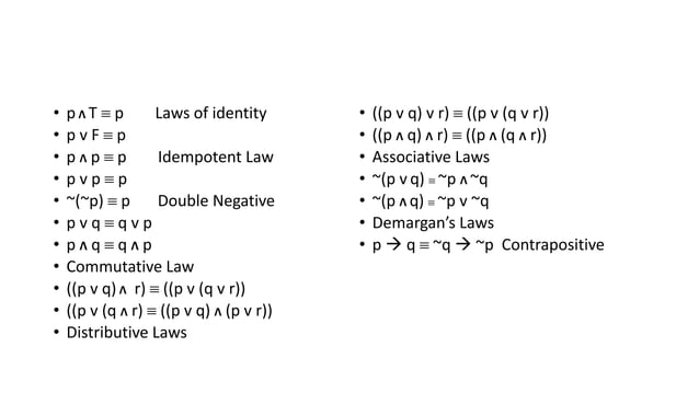 Logic, contrapositive, converse, Discrete Mathematics, conjunction ...
