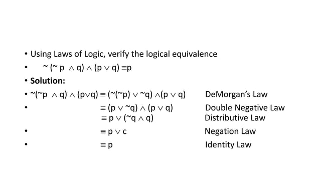 Logic, contrapositive, converse, Discrete Mathematics, conjunction, negation | PPTX