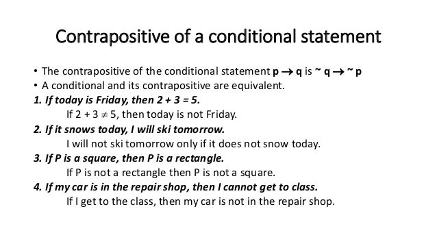 Logic, contrapositive, converse, Discrete Mathematics, conjunction, n…