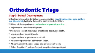 Lecture 1 managment of the developing dentition | PPTX
