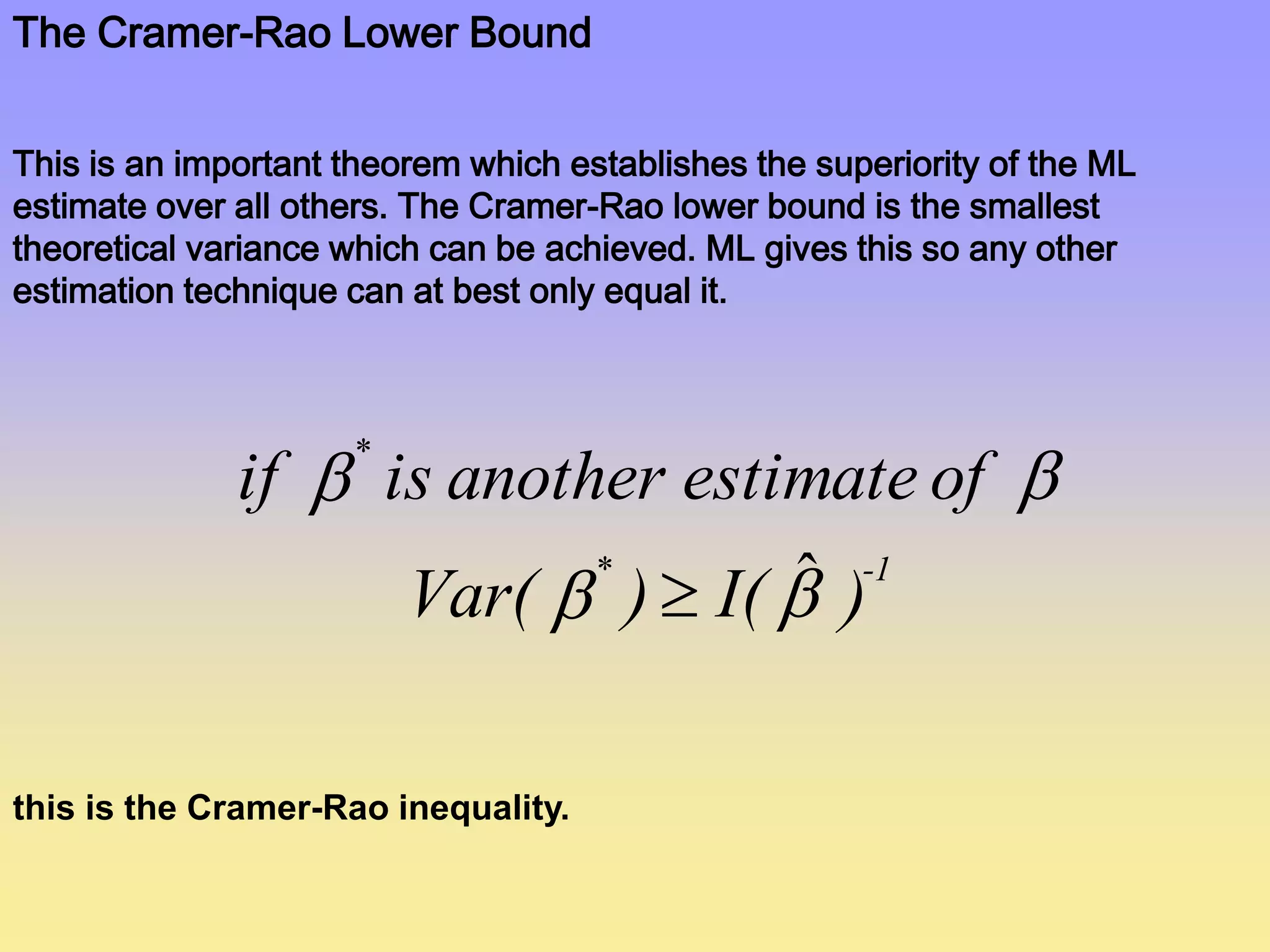 Lecture 1 Maximum Likelihood Ppt