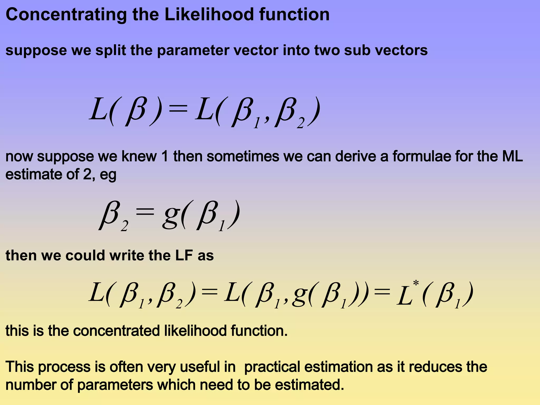Lecture 1 Maximum Likelihood Ppt