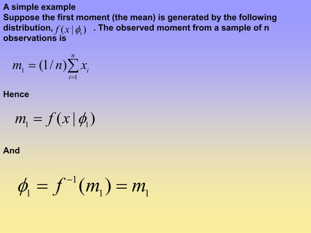 Lecture 1 maximum likelihood | PPT