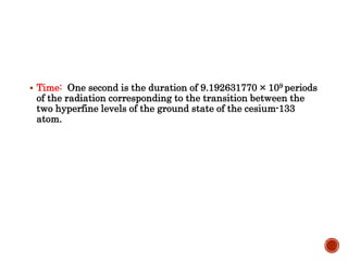Lecture 1 - System of Measurements, SI Units | PPT