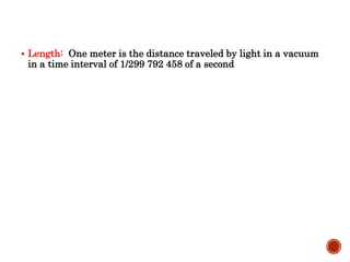 Lecture 1 - System of Measurements, SI Units | PPT