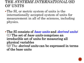 Lecture 1 - System of Measurements, SI Units | PPT
