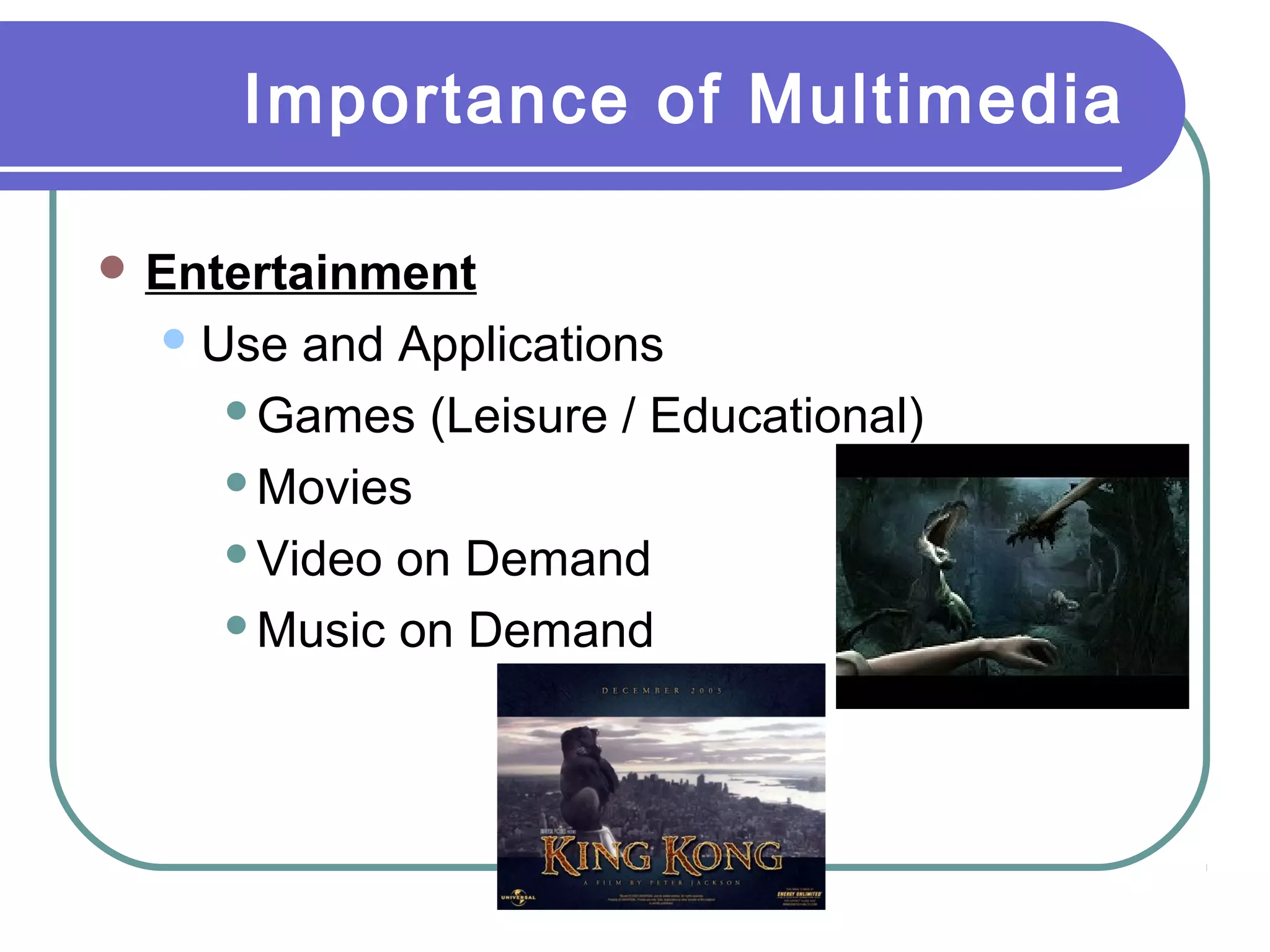 Introduction to Multimedia Technologies | PPT