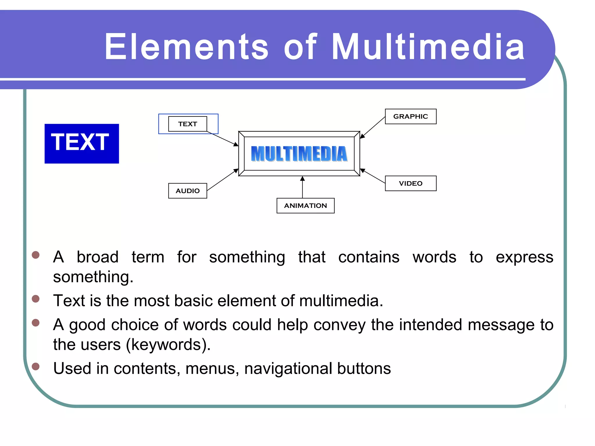 Introduction to Multimedia Technologies | PPT