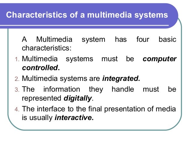Introduction to Multimedia Technologies