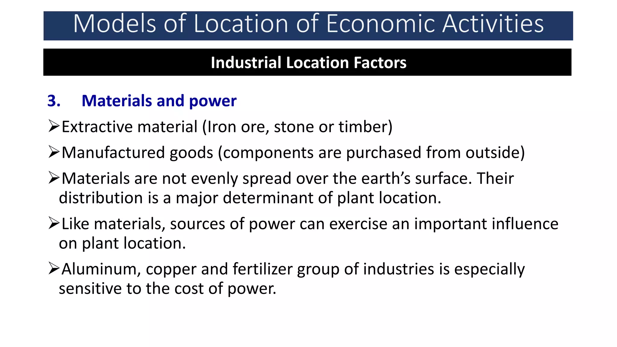 Lecture 1 models of location students | PPTX