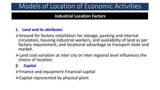 Lecture 1 models of location students | PPTX