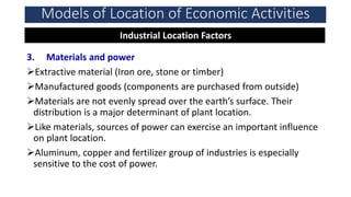 Lecture 1 models of location students | PPTX