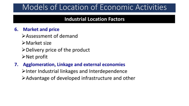 Lecture 1 models of location students | PPT