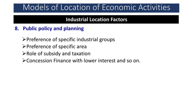 Lecture 1 models of location students | PPT