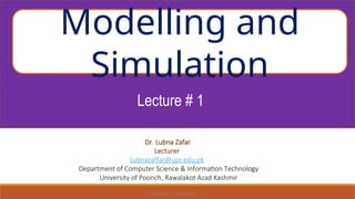 Iintroduction to modeling and simulation | PPT