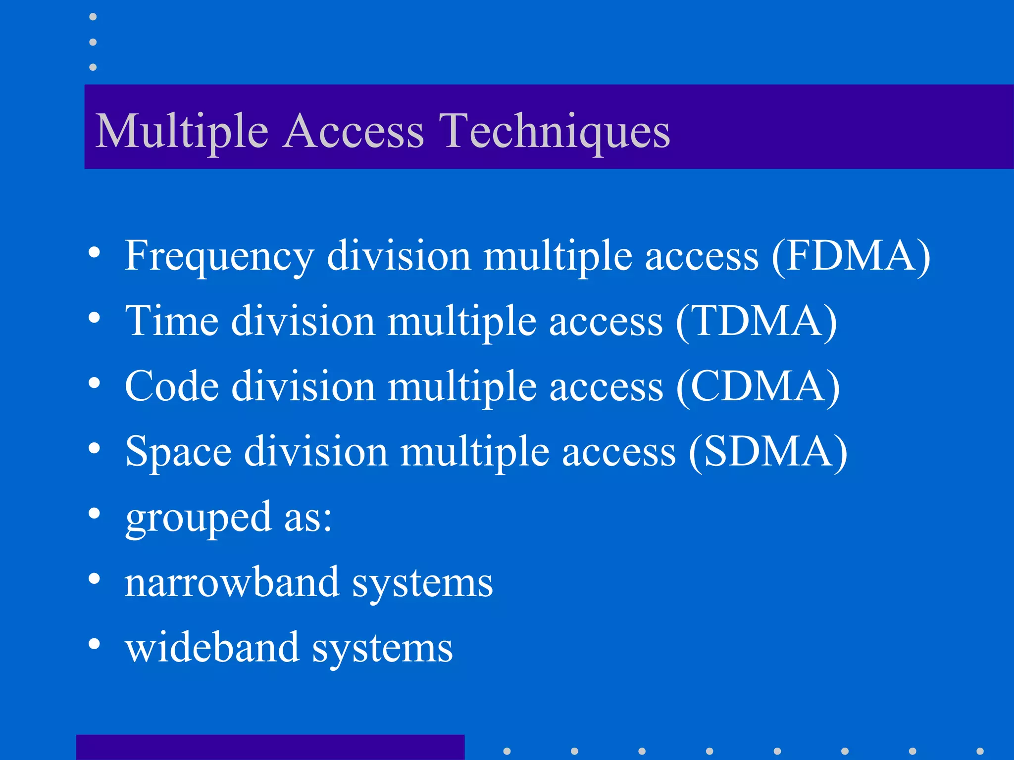 Multiplexing and Multiple access | PPT