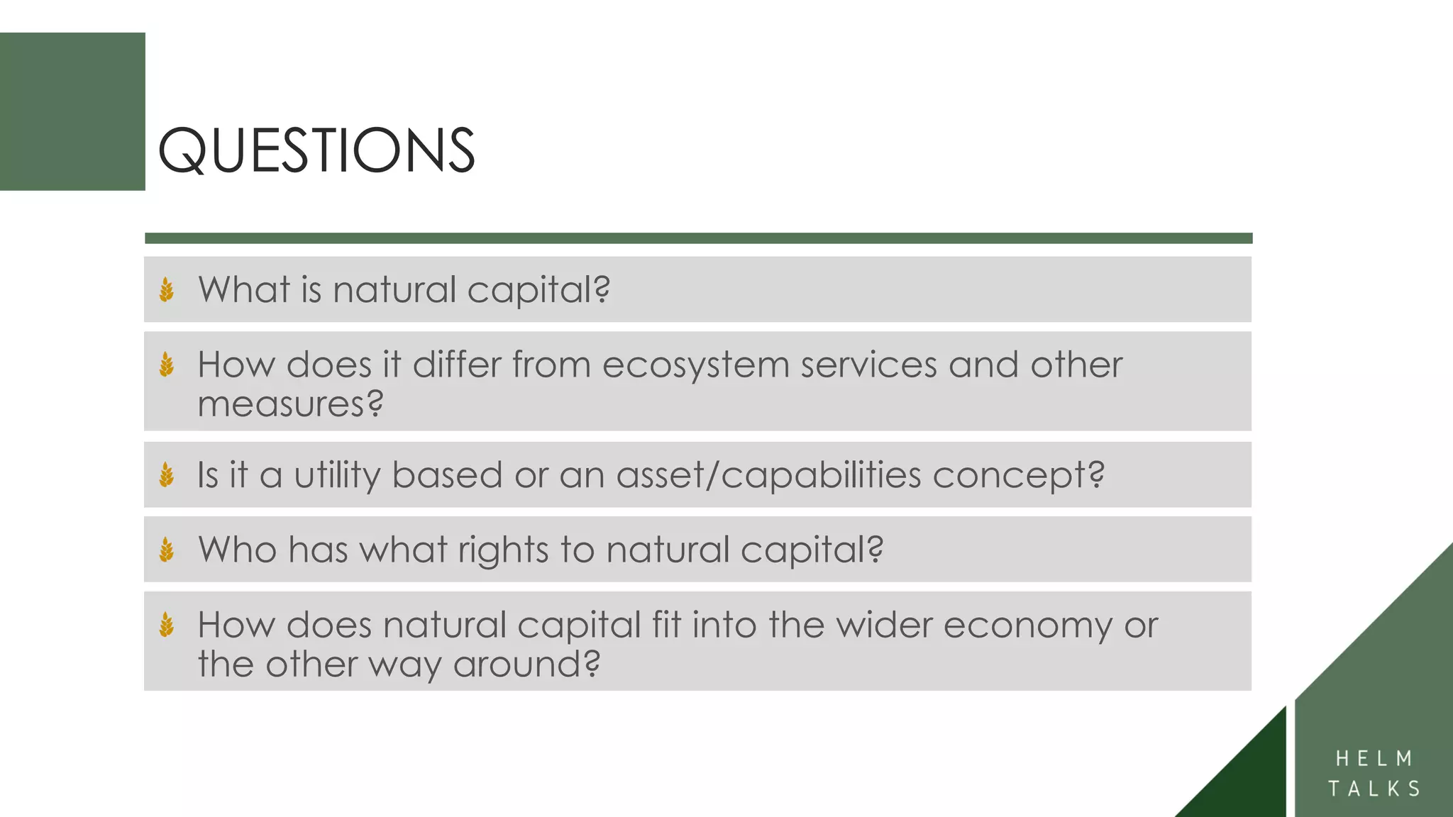 Lecture 1 The Concept of Natural Capital | PDF