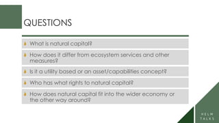 Lecture 1 The Concept of Natural Capital | PDF