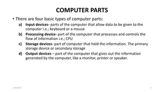 Lecture 1 notes ict | PPT