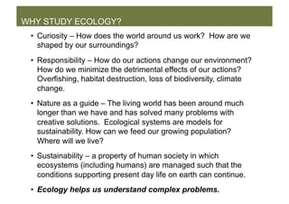Lecture 1 ns 5 ecology and ecosystem concepts 2010 | PDF