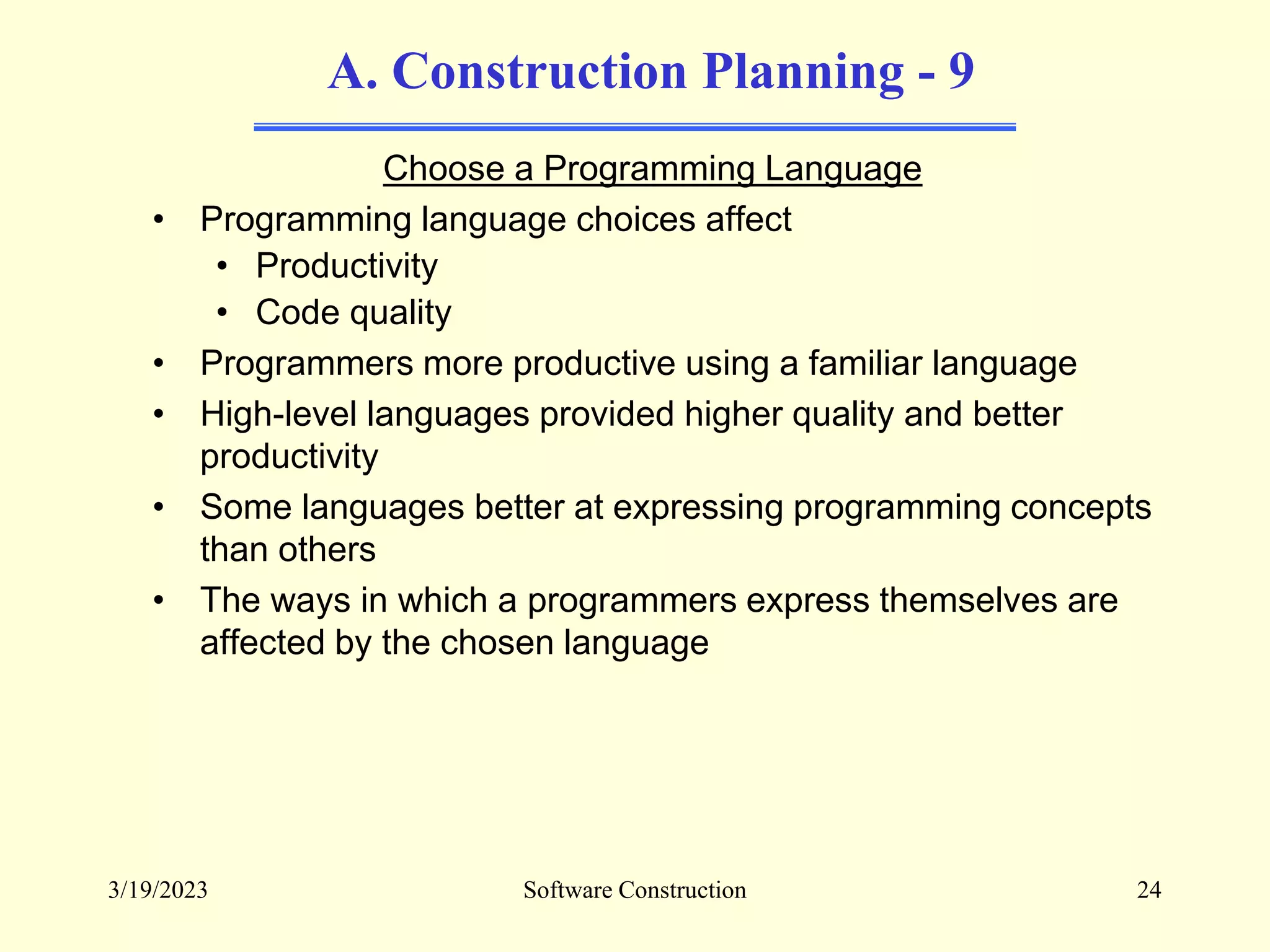 LECTURE 1 OF SOFTWARE CONSTRUCTION.ppt