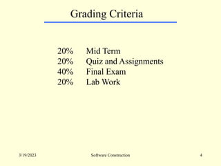 LECTURE 1 OF SOFTWARE CONSTRUCTION.ppt
