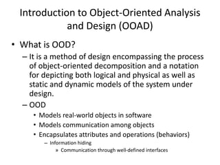 Lecture 1 oop | PPTX