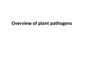 overview of plant pathogenesis | PDF